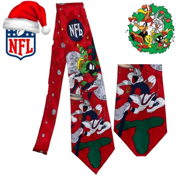 NFL | Accessories | Vintage Nfl Looney Tunes Holiday Tie | Poshmark